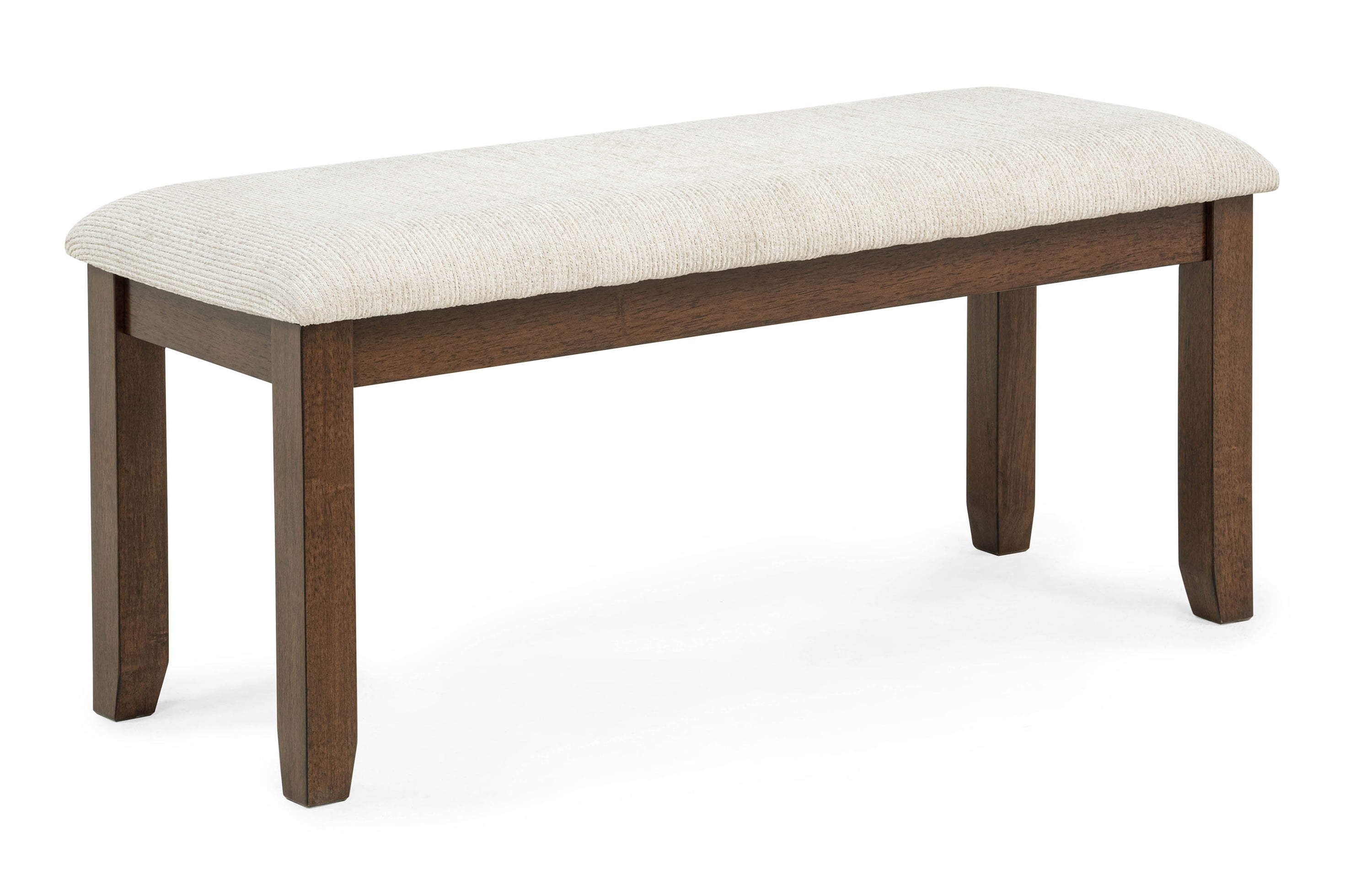 Dtwnek Wood Frame Fabric Upholstered Seat Dining Bench for Living Room ...