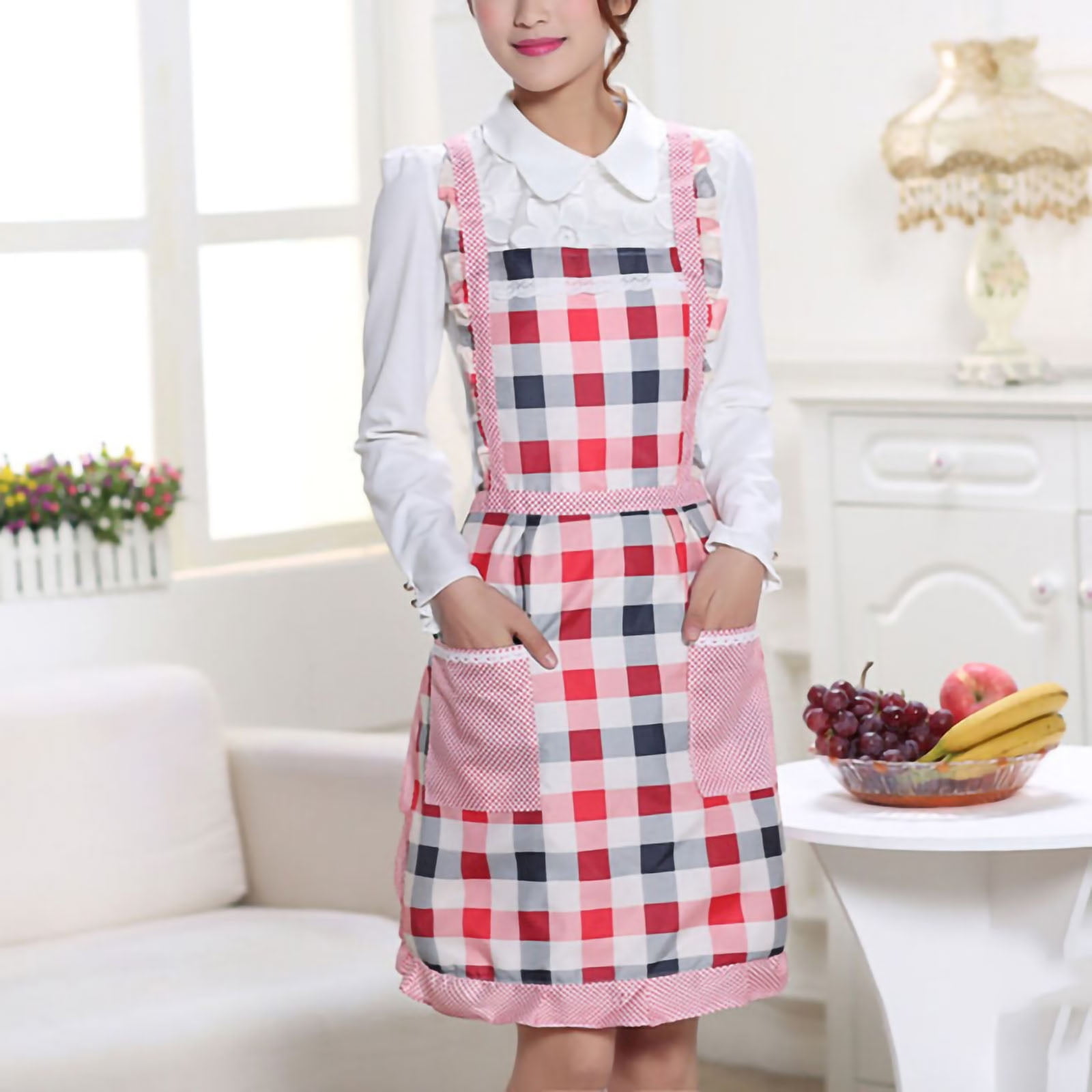 Dtydtpe Apron, Aprons for Women with Pockets, Waterproof Apron Princess ...