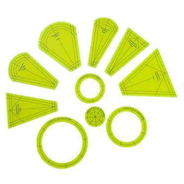 CutRite Slit'N Sew Double Wedding Ring Quilting Template - Walmart.com