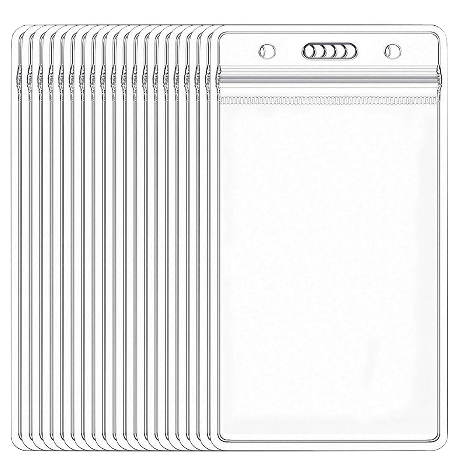 Dtydtpe Card Holder Work Card Set Double-Sided Transparent Sealed Type ...