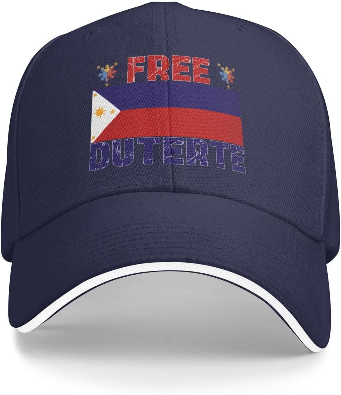 Du-terte Free Hat I Love Philippine Filipino Flag Baseball Cap Black ...