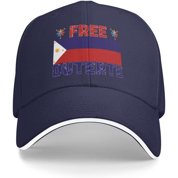 Du-terte Free Hat I Love Philippine Filipino Flag Baseball Cap Black ...