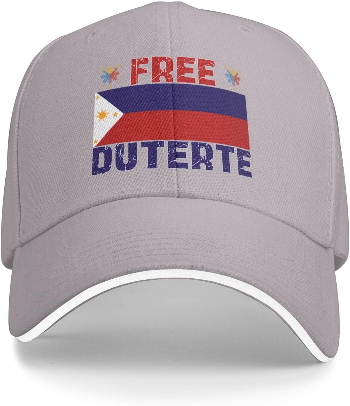 Du-terte Free Hat I Love Philippine Filipino Flag Baseball Cap Black ...