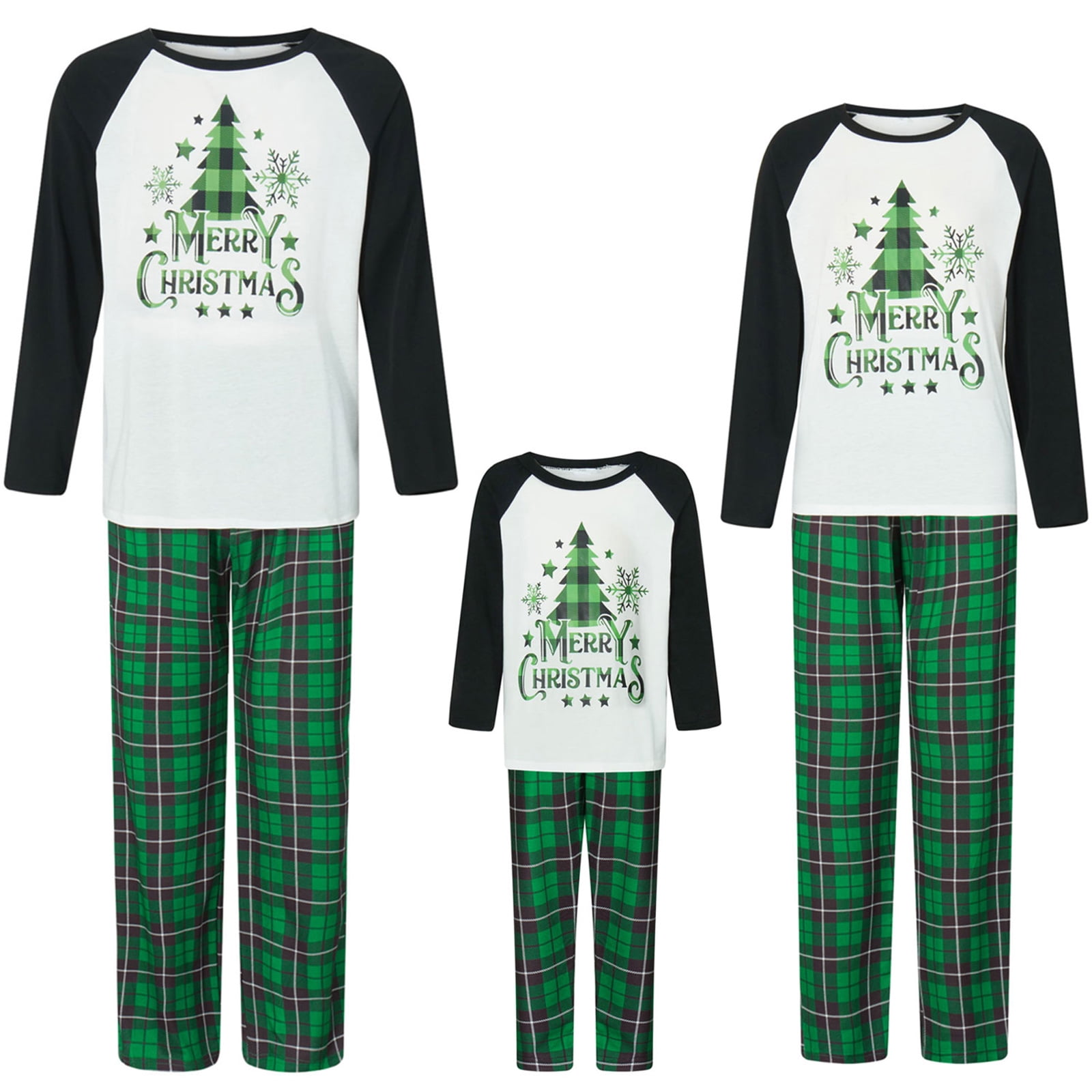 DuAnyozu Christmas Family Matching Pajamas PJs Set Dad Mum Kids Baby ...