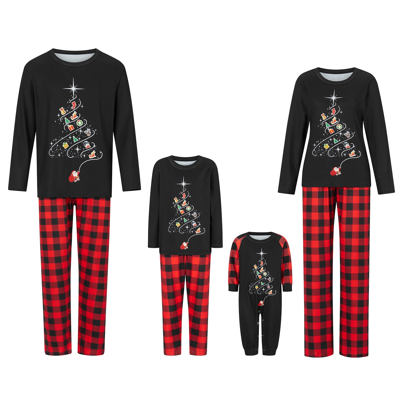 DuAnyozu Family Matching Christmas Pajamas Set, Cute Elk Sleepwear for ...