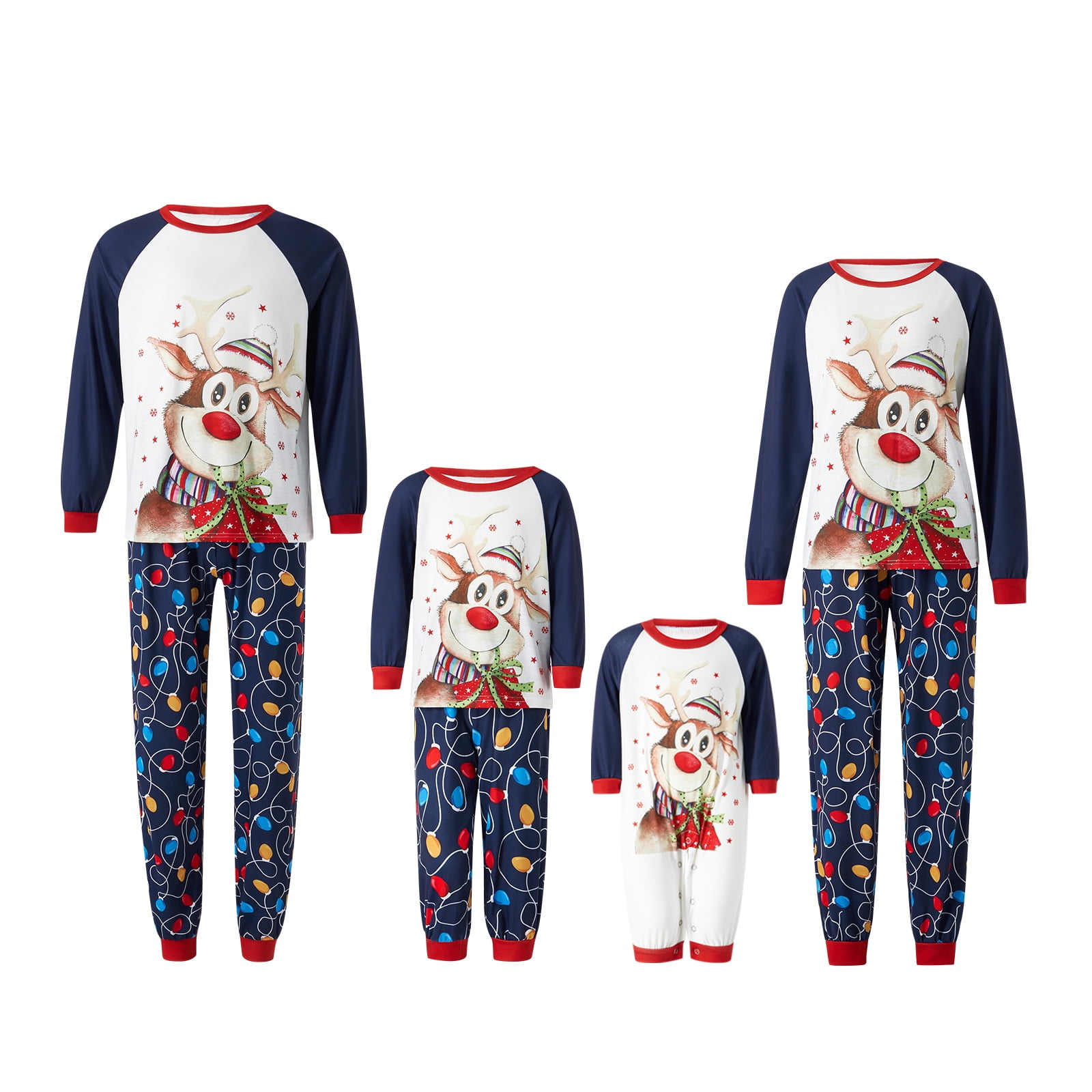 DuAnyozu Matching Family Christmas Pajamas Sets Holiday PJ's with ELF ...