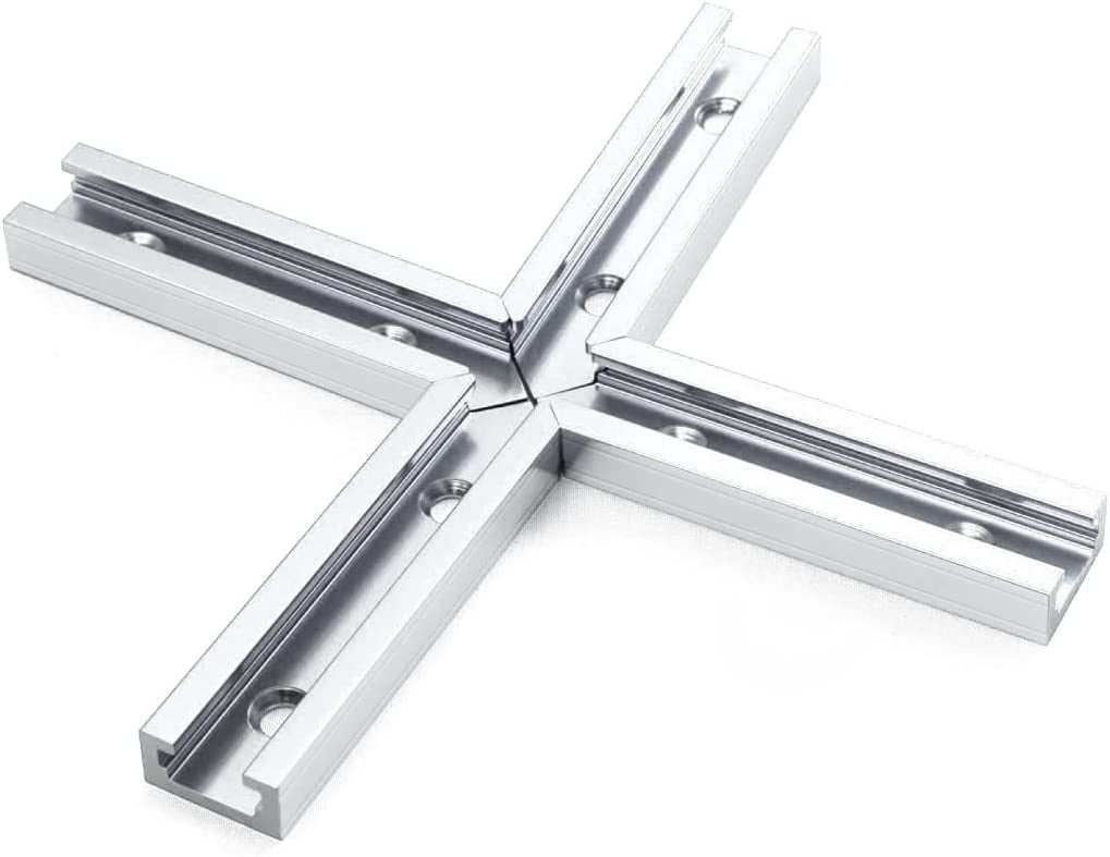 DuBois T Track Intersection Kit for Woodworking, Aluminum Double Cut ...