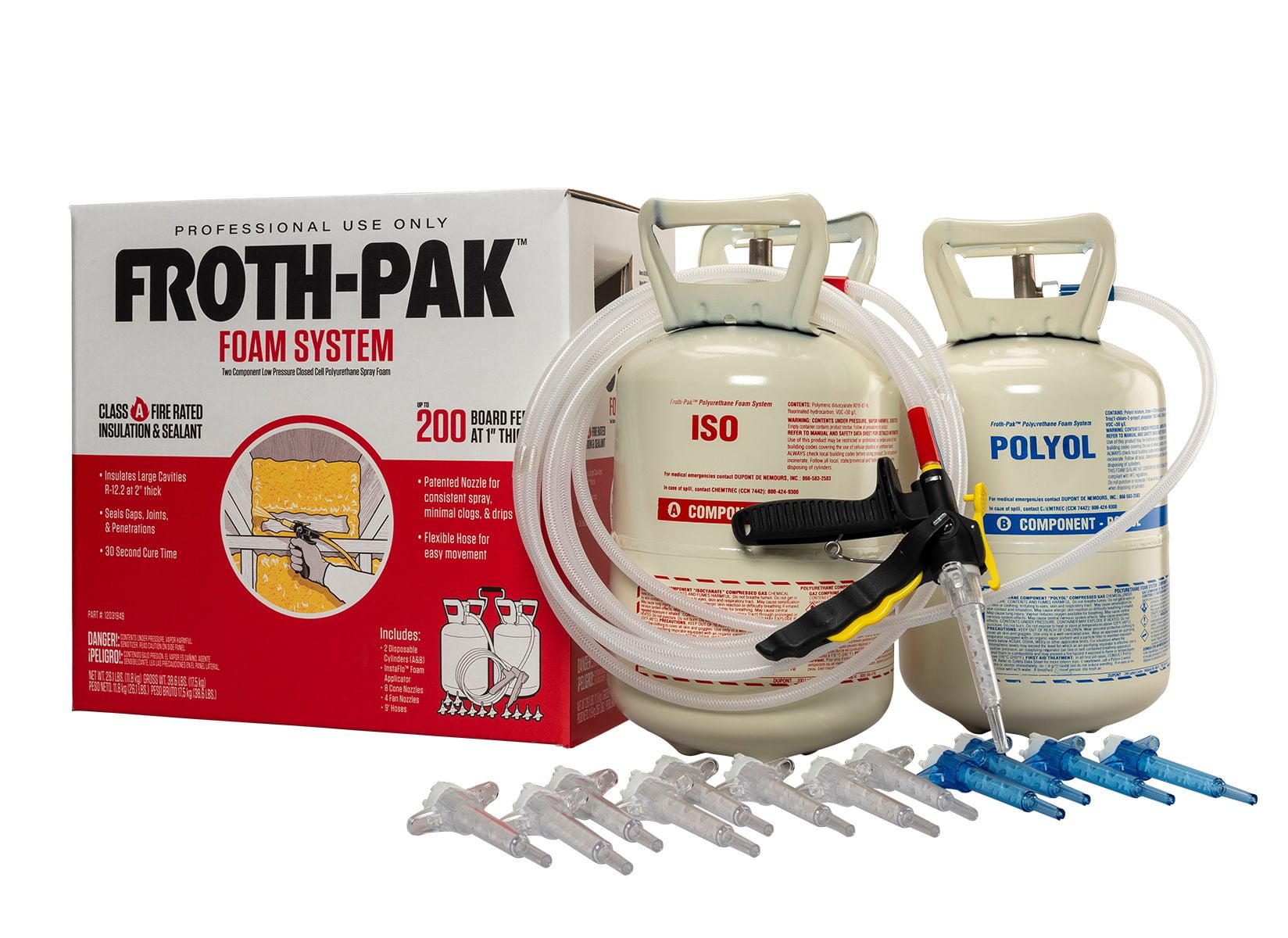 DuPont 12031949 Froth-Pak Low GWP 200 Closed Cell Spray Foam Insulation ...