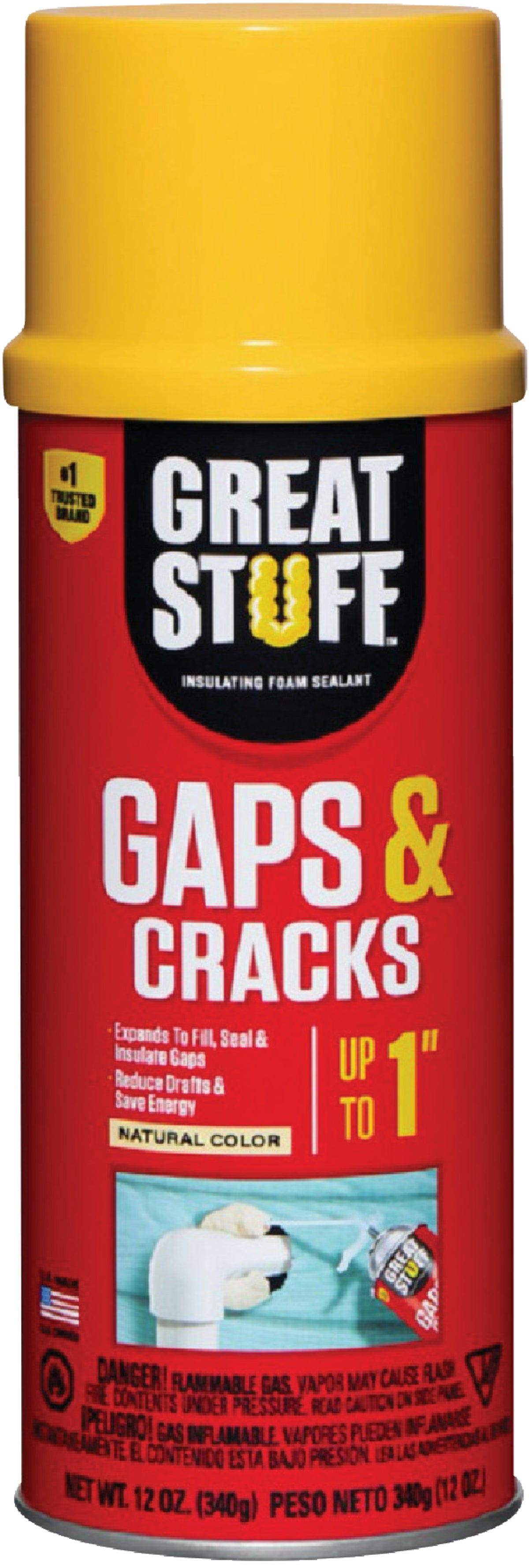 DuPont Great Stuff Gaps & Cracks Insulating Foam Sealant 12 Oz., Cream ...