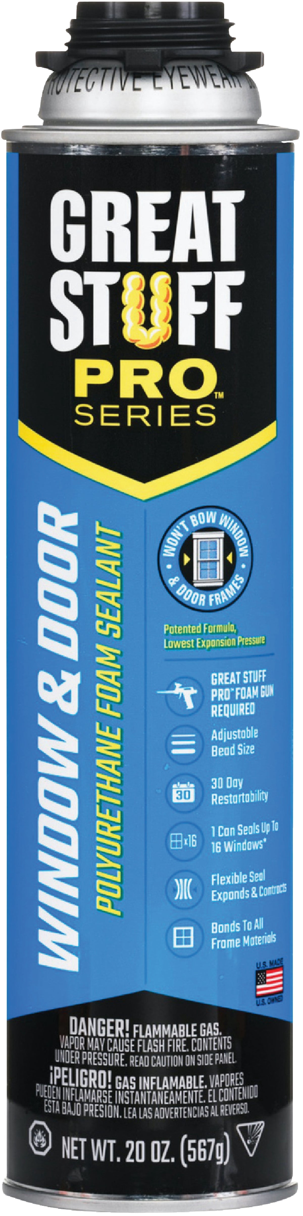DuPont Great Stuff Pro Window & Door Foam Sealant 20 Oz., Orange ...