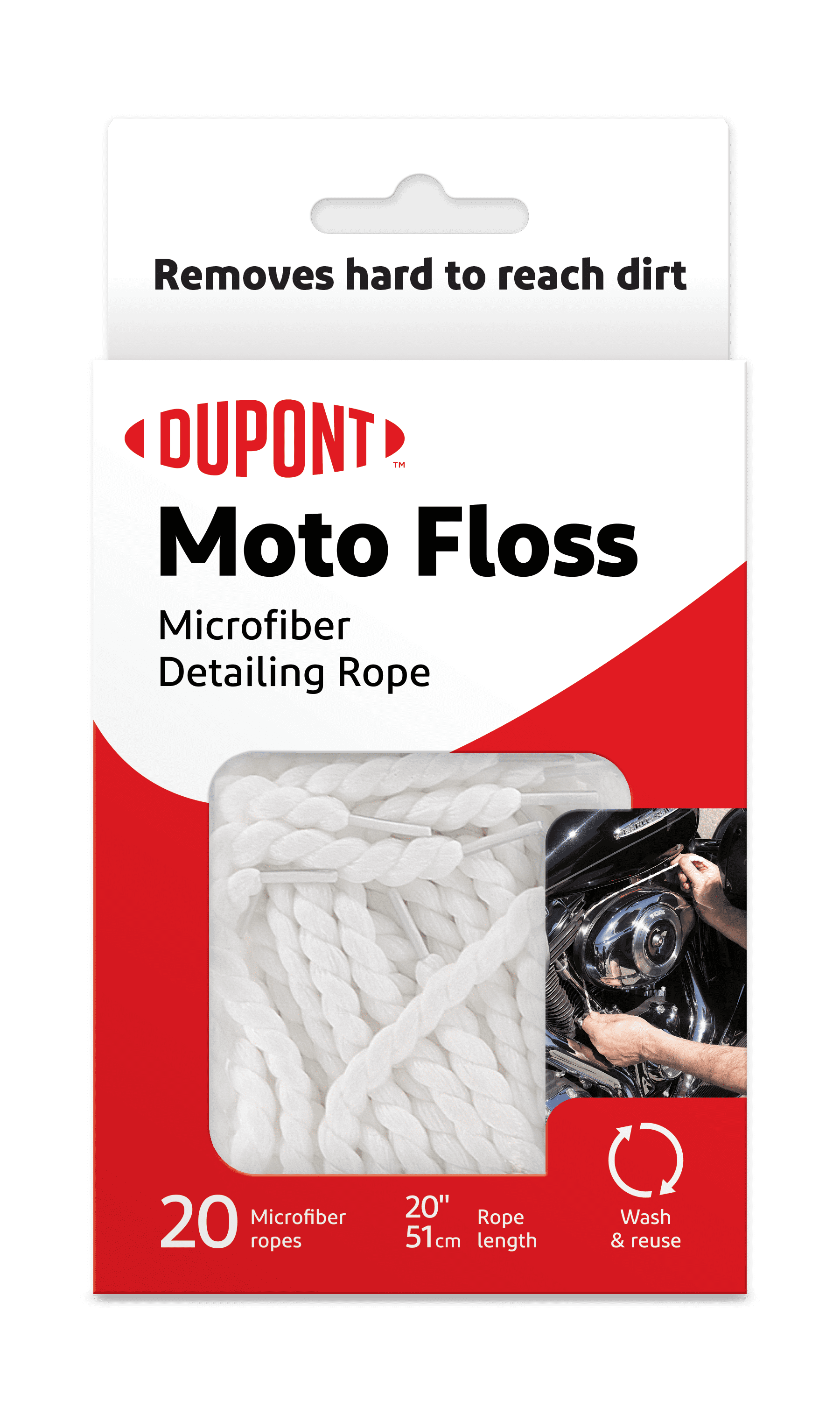 DuPont Microfiber Washable Detailing Rope 20 Pieces for Motorcycle and ...