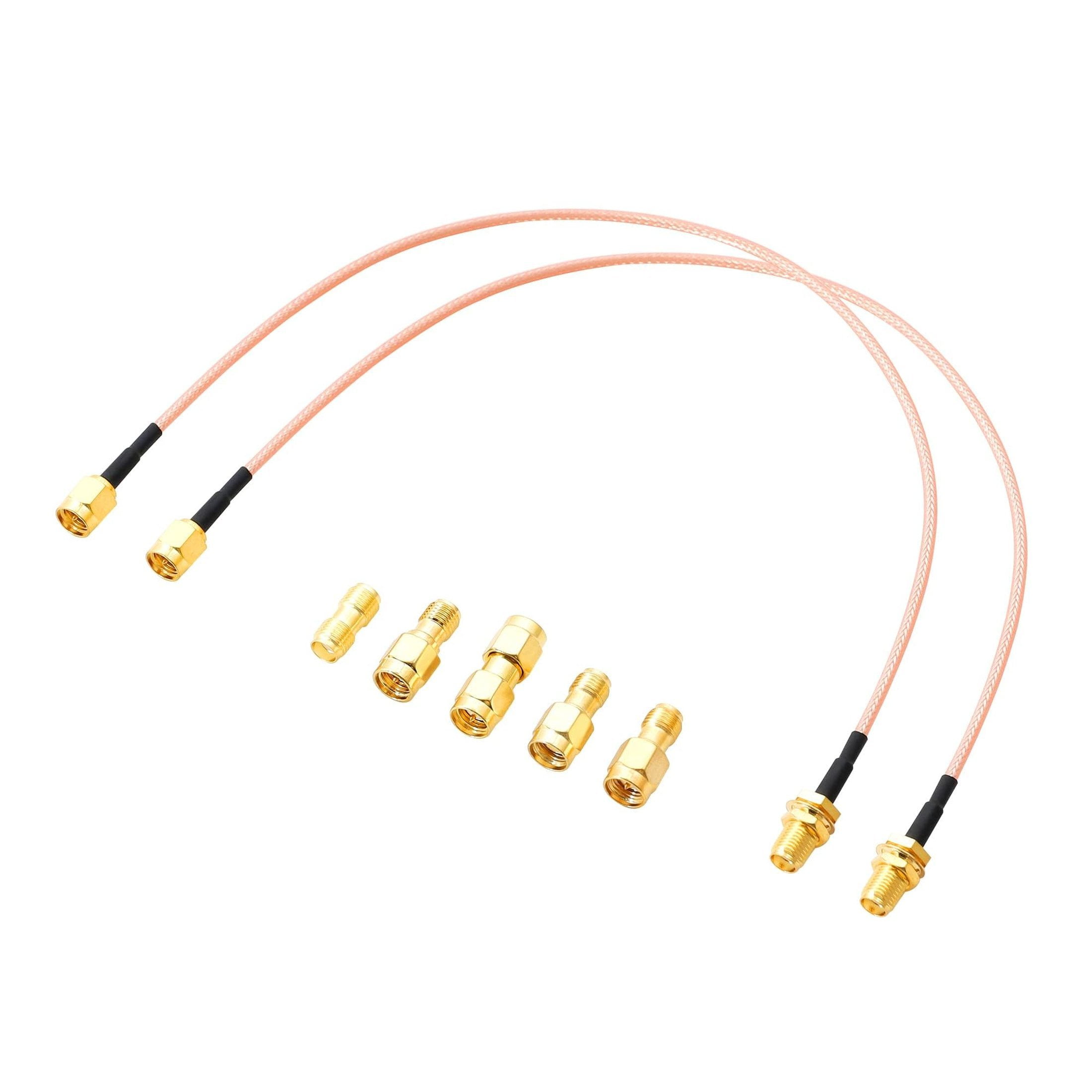 Dual 12 Inch SMA Coaxial Extension Cable Set with RF Adapter Kit ...