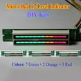 Dual 12 Stereo Level indicator DIY Kit LED VU Meter Lamps Light Speed Adjustable - Walmart.com