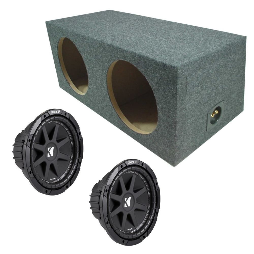 Dual 15" Loaded Kicker Package C15 Hi Quality Subwoofer Box W/ 2 Ohms ...