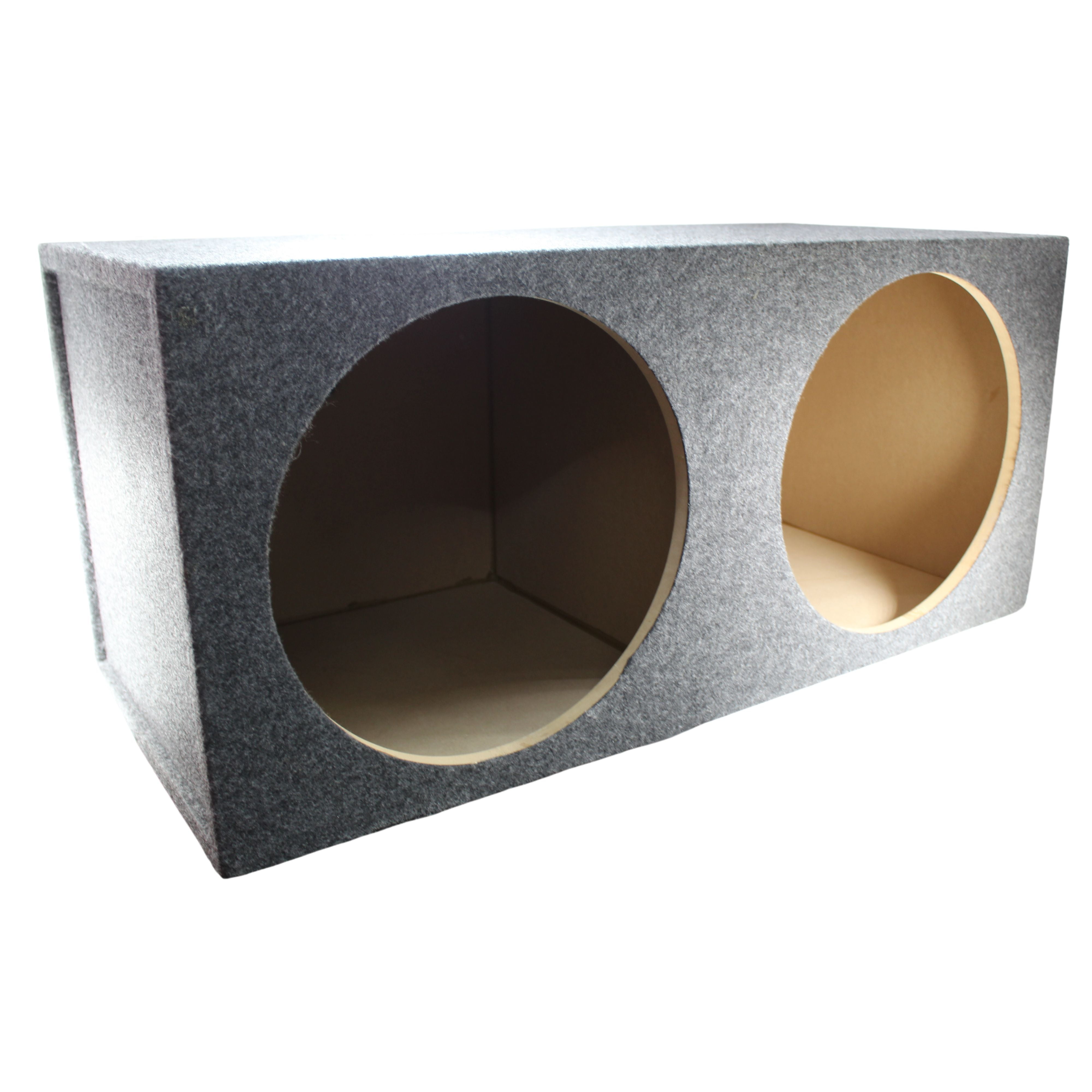 Dual 15” Sealed Carpeted Subwoofer Box Made w/ Heavy-Duty MDF ...