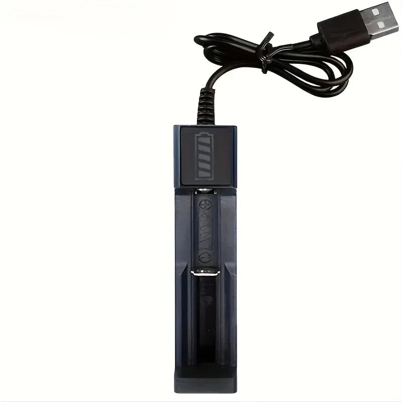 Dual 18650 Battery Charger Black 1 2 Slots For 18650 Charging 4.2V ...