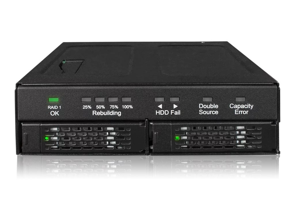 Dual 2.5" SATA Drive Removable RAID 1 & JBOD Mobile Rack Enclosure for ...