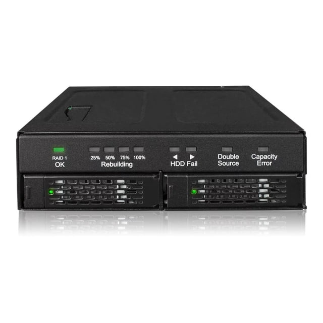Dual 2.5" SATA Drive Removable RAID 1 & JBOD Mobile Rack Enclosure for ...