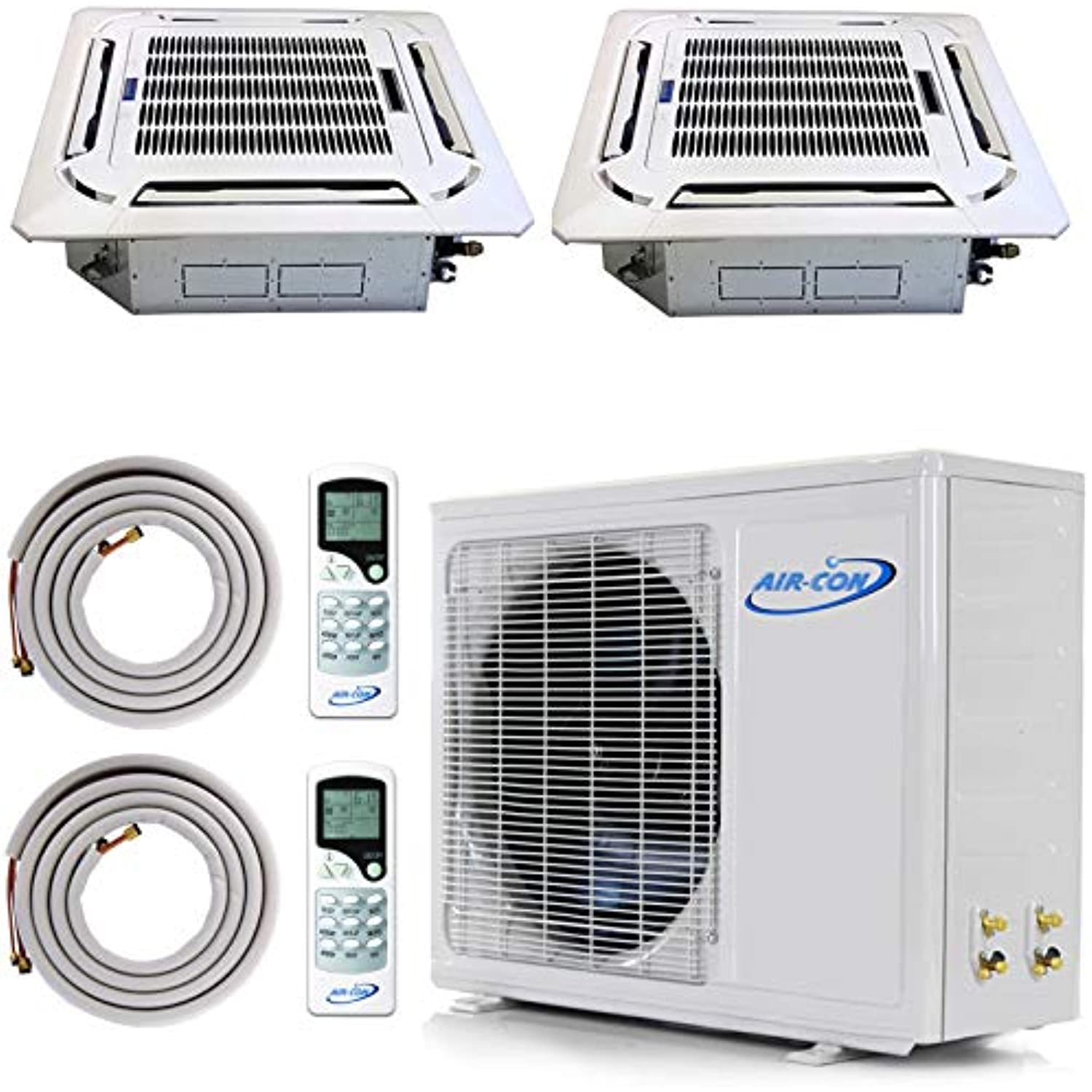 Dual 2 Zone 18000 18000 Multi Zone Mini Split Ductless Air Conditioner ...