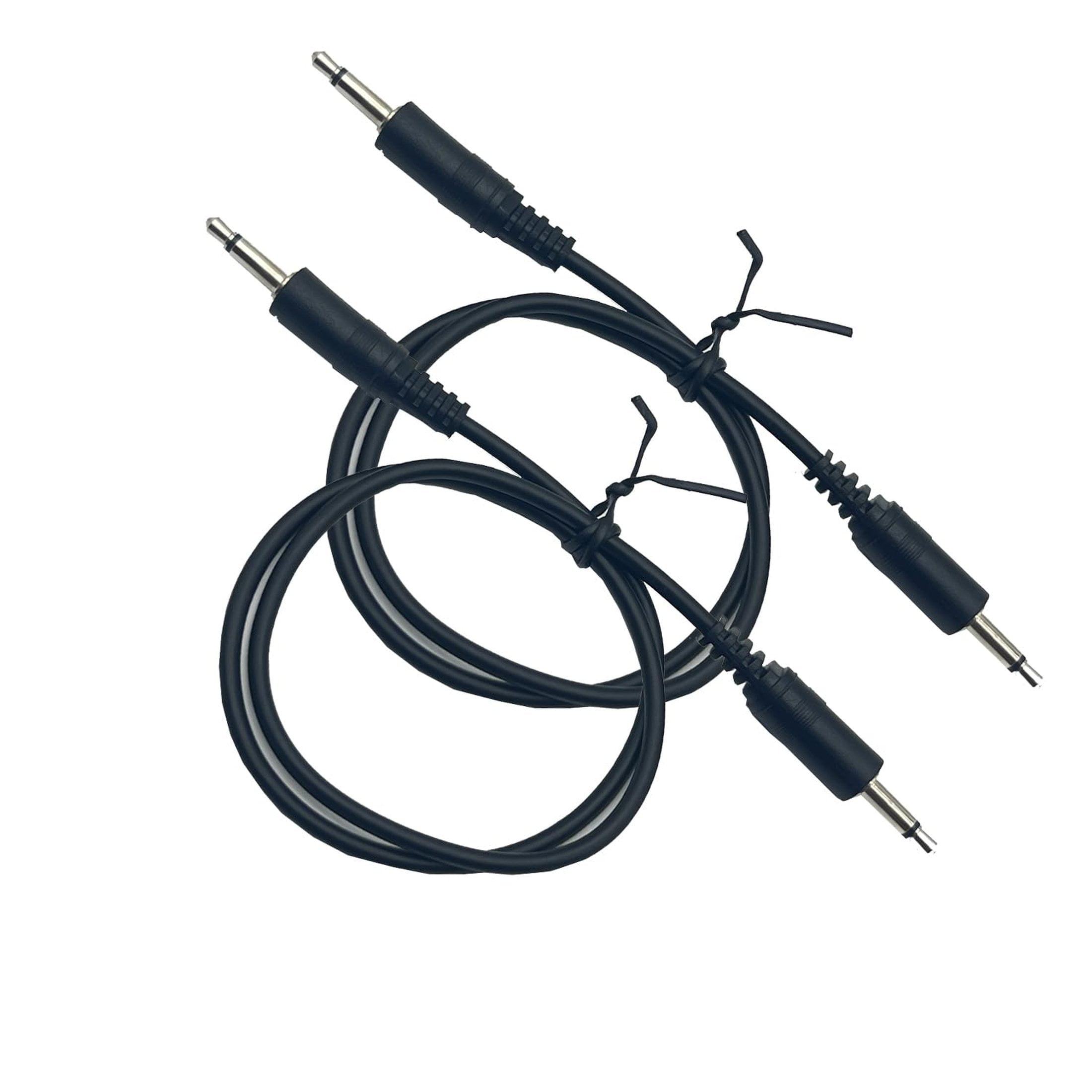 Dual 20-Inch 3.5mm Mono Aux Audio Cable Set for Clear Sound Connection ...