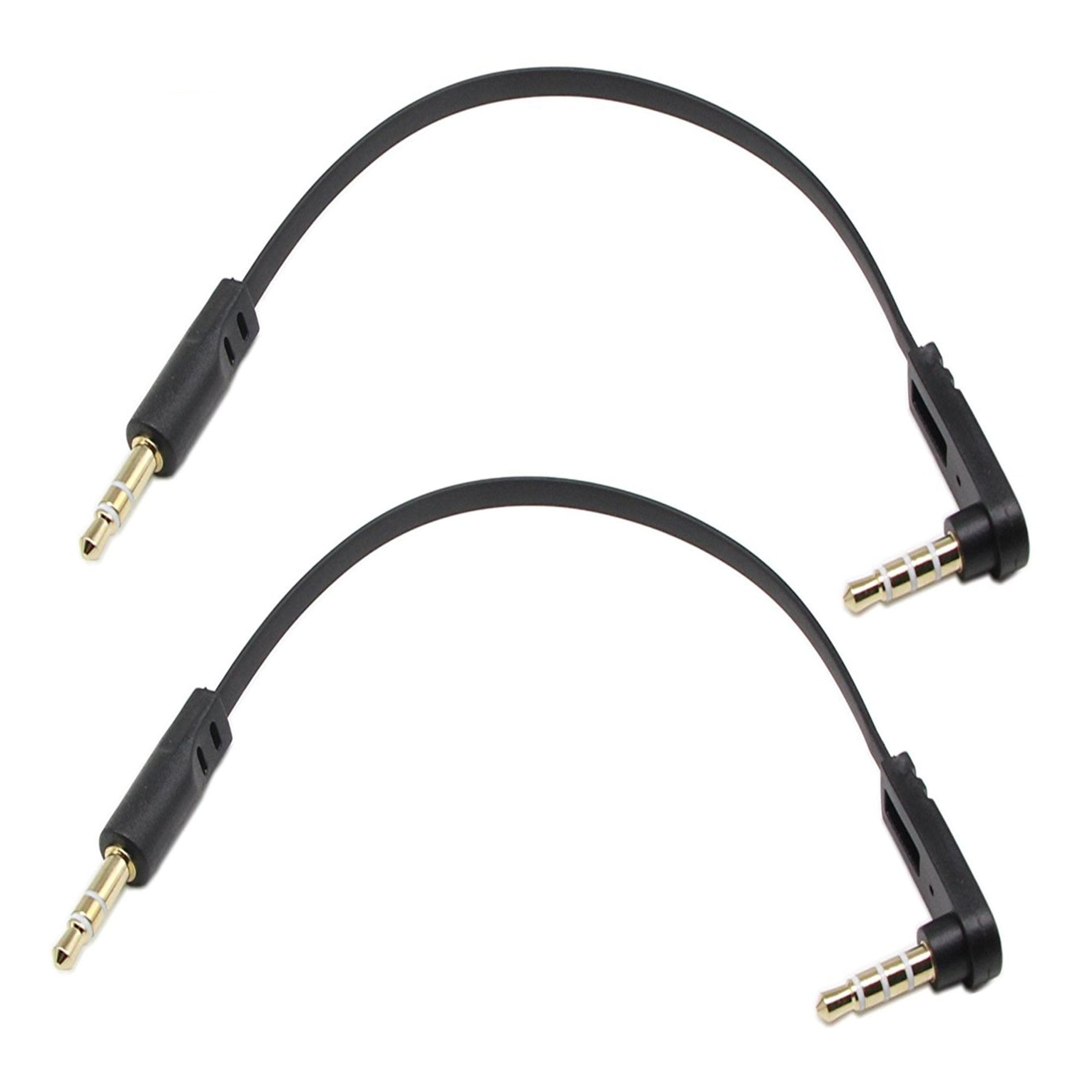 Dual 3.5mm Audio Extension Cables for Enhanced Stereo Connection 0.5 ...