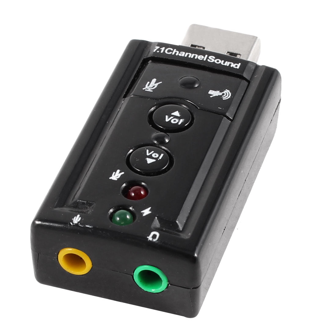 Dual 3.5mm Socket Desktop USB 2.0 Virtual 7.1CH Audio Sound Card 3D ...