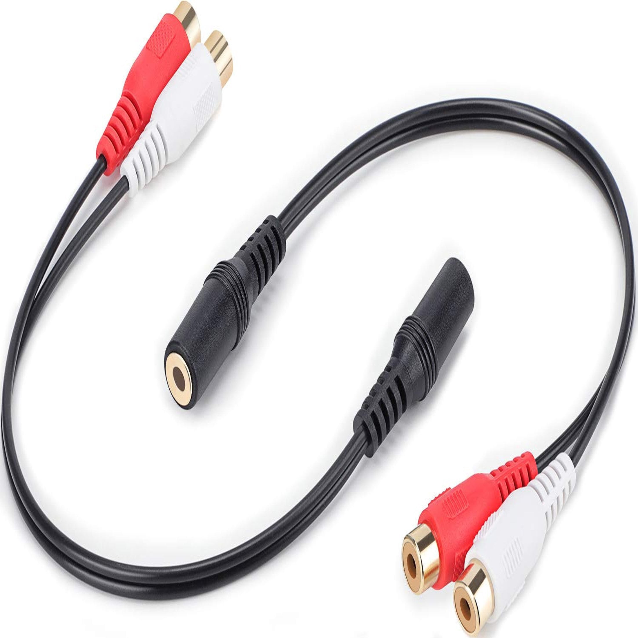 Dual 3.5mm to RCA Audio Y Cable Connector Set for Enhanced Sound ...