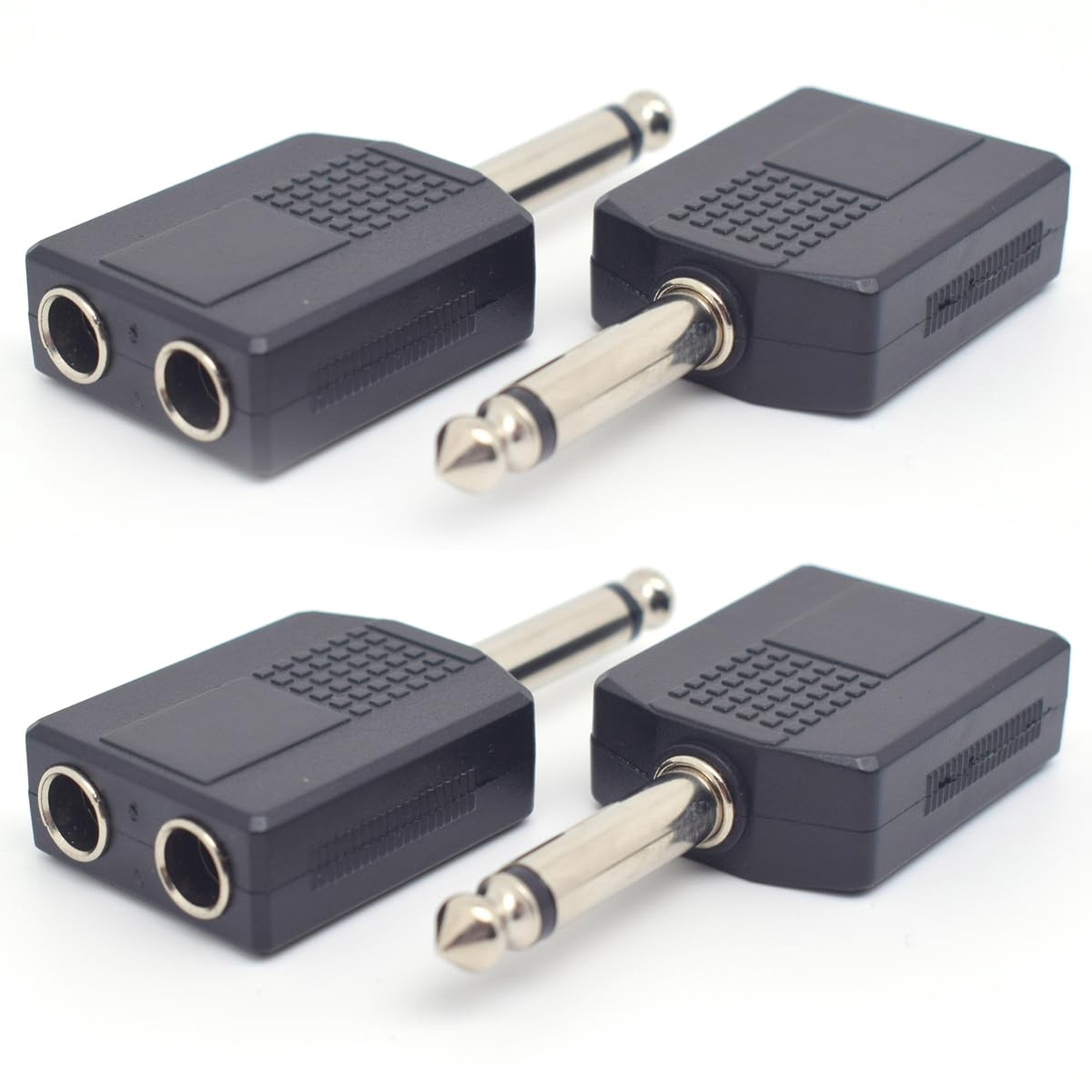 Dual 6.35mm Headphone Jack Splitter Adapter for Audio Devices - Walmart.com