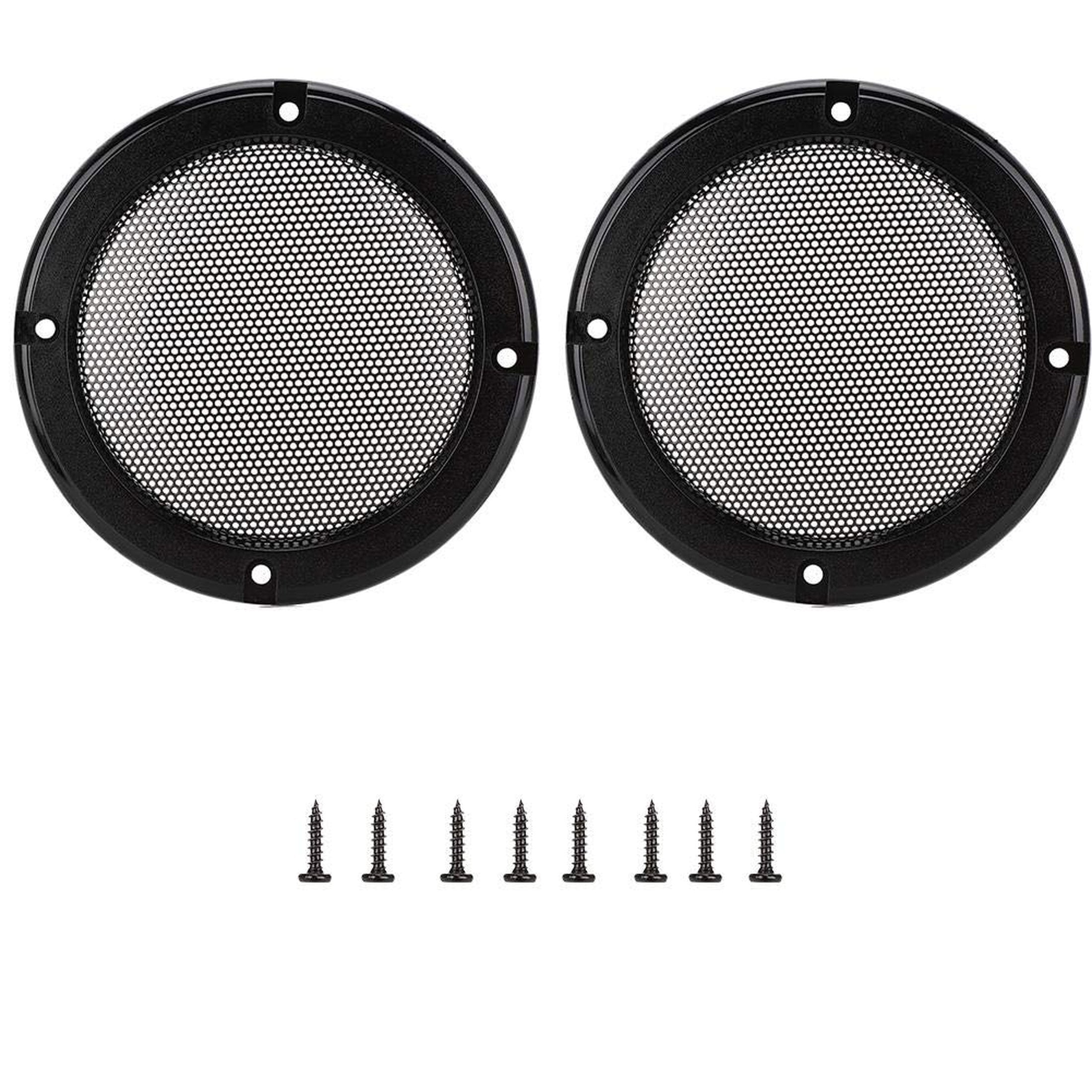 Dual 6.5 Inch Audio Speaker Mesh Covers for Easy Installation and ...