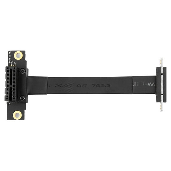 Dual 90 Degree PCIe 3.0 x1 to x1 Extension Cable 8Gb PCI for Express X1 ...