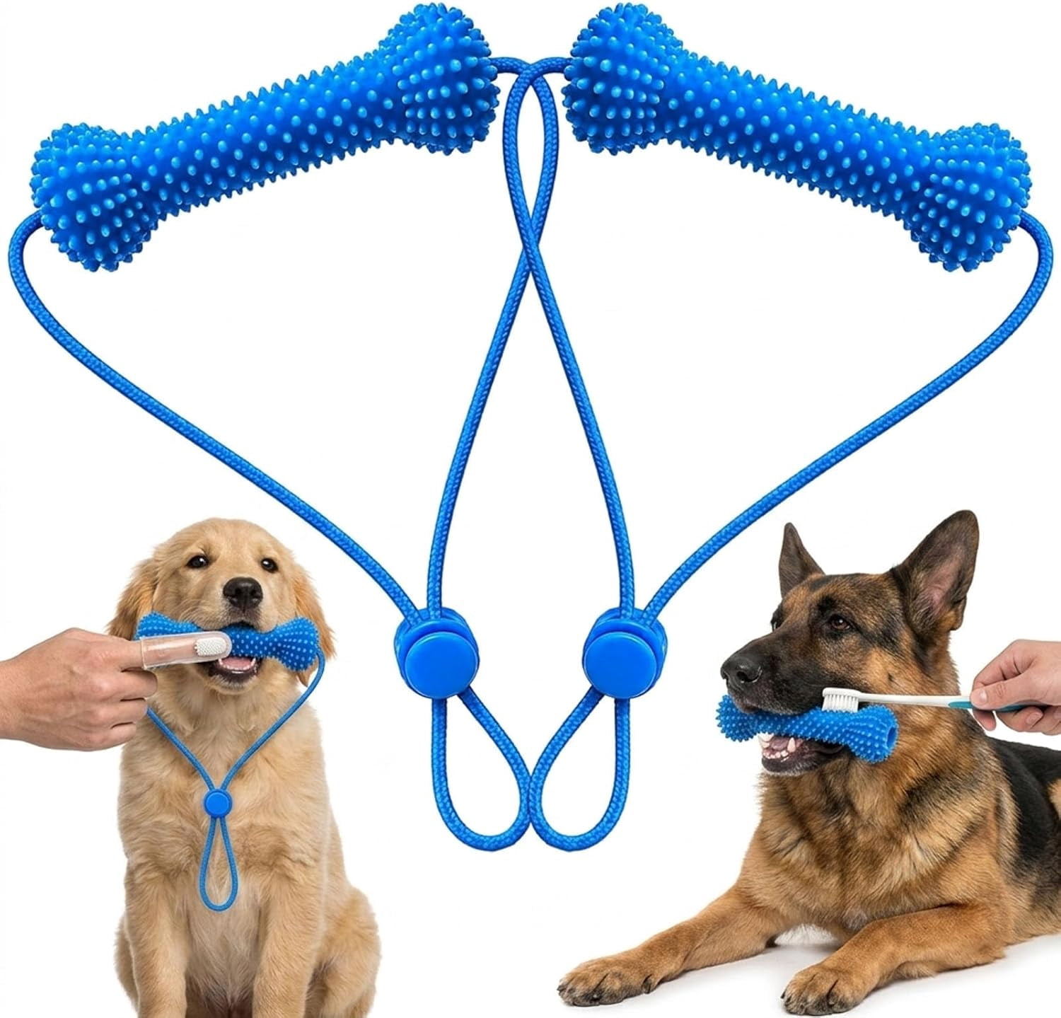 Dual-Action Canine Dental Prop, Dog Dental Chews Toy for Easier Teeth ...