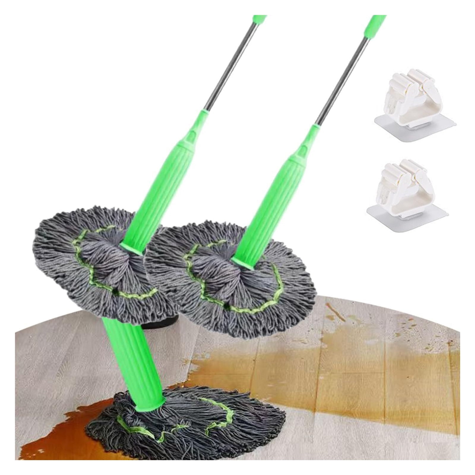 Dual Action Dehydrated Mop,2 in 1 Dehydrated Mop Head,360 Degree ...