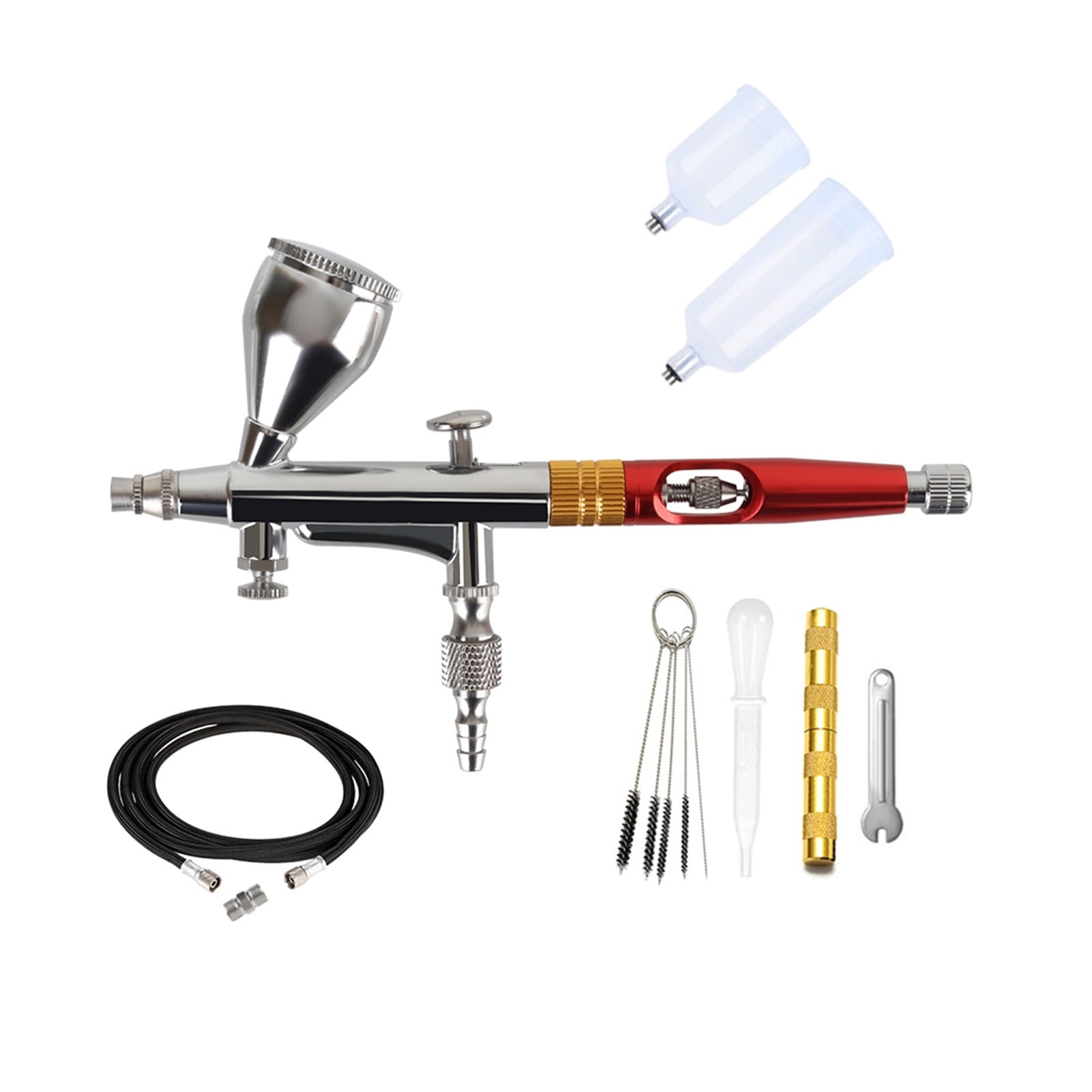Dual Action Spray Airbrush Gun Makeup Beauty Care Skin Nail Art Cake ...