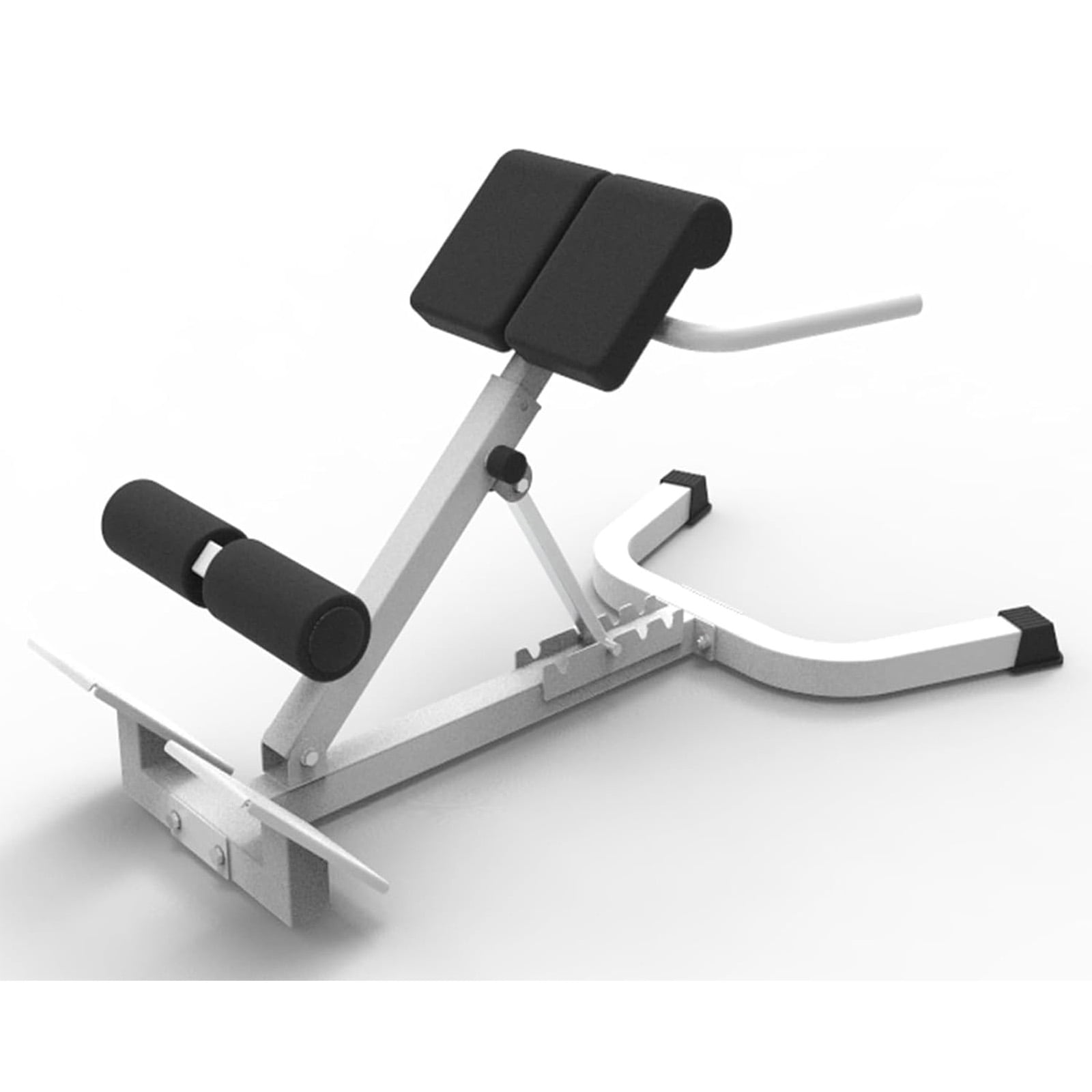 Dual Adjustable Roman Chair Back Extension Bench for Home Gym, 330lbs ...