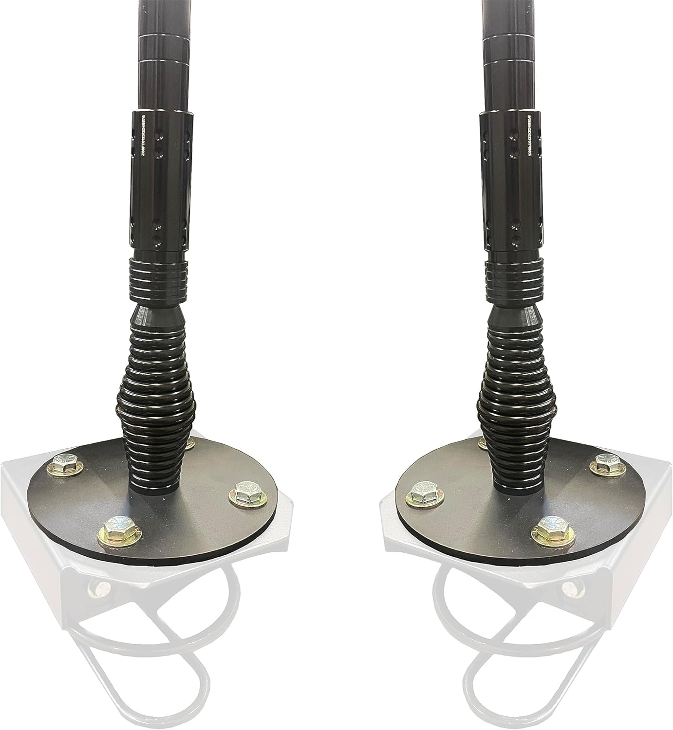 Dual Antenna Kit + Round Base Plates (No Bracket) Not OEM Fits HUMVEE ...