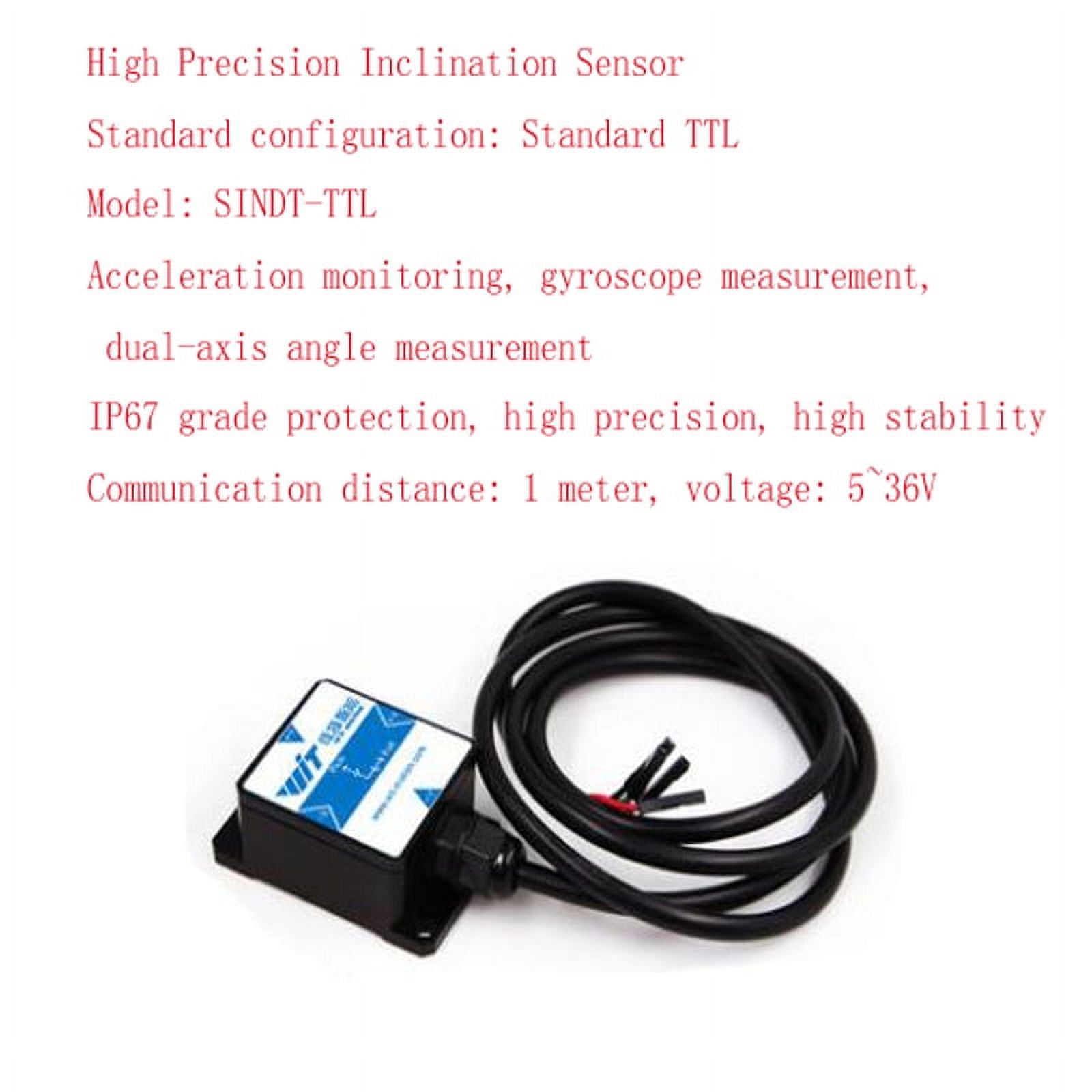 Dual Axis Inclination Sensor Attitude Angle Measurement Angular Velocity Vibration Modbus Plc