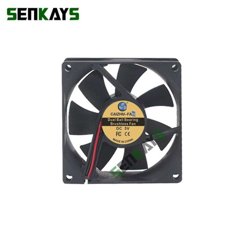 Dual Ball Bearing DC 8020 Fan 5V 12V 24V 80x80x20MM CPU Case Fan Refrigerator Fan Compressor Fan ...