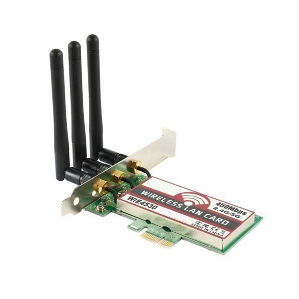 Dual Band 5Ghz/2.4Ghz Pci-E 450M Wireless Wifi Network Adapter Card For ...