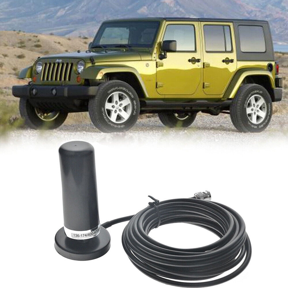 Dual-Band Antenna + Magnetic Mount PL-259 UHF Set For Car Mobile Radio ...
