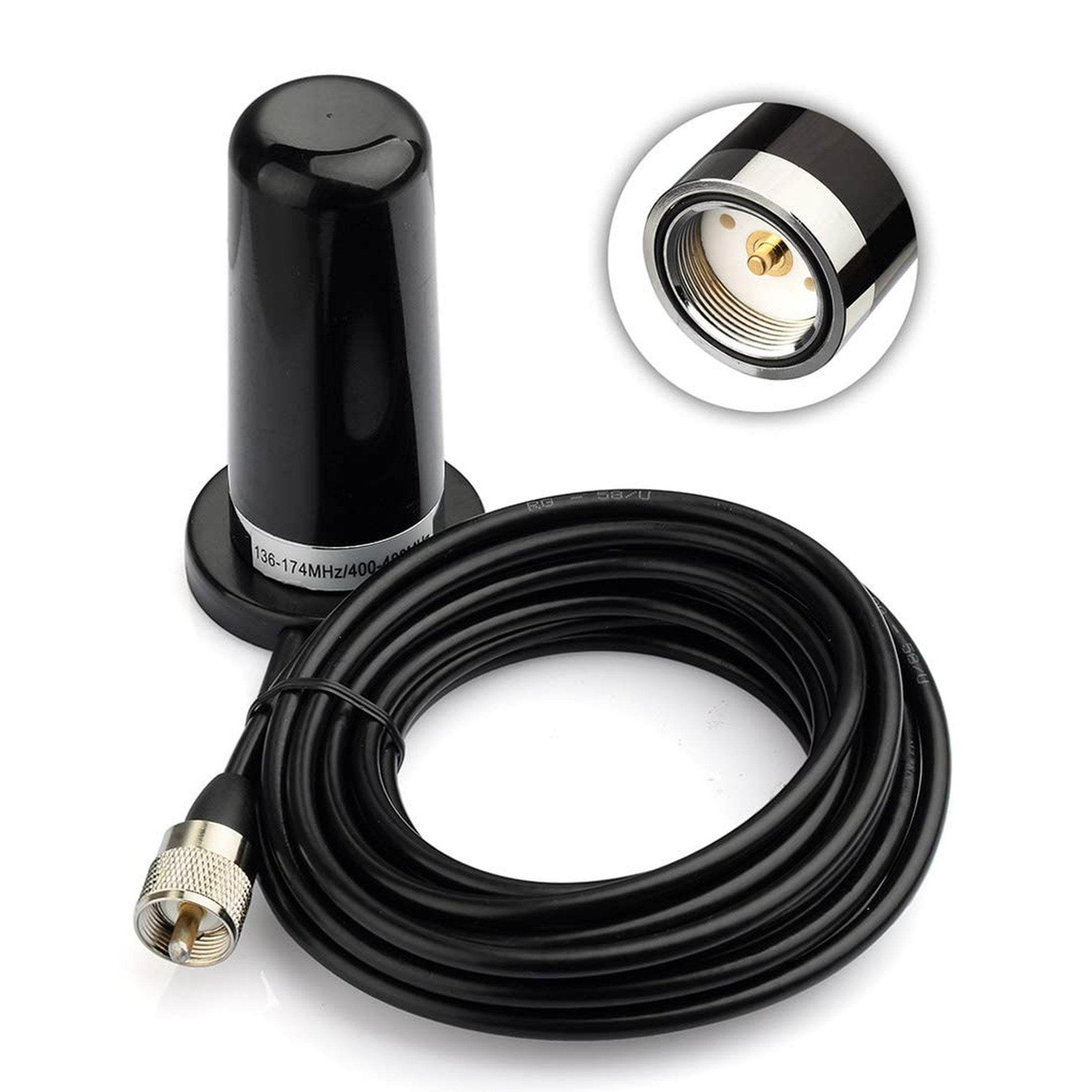 Dual Band Mobile Antenna for VHF UHF Vehicle Ham Radio with Magnetic ...