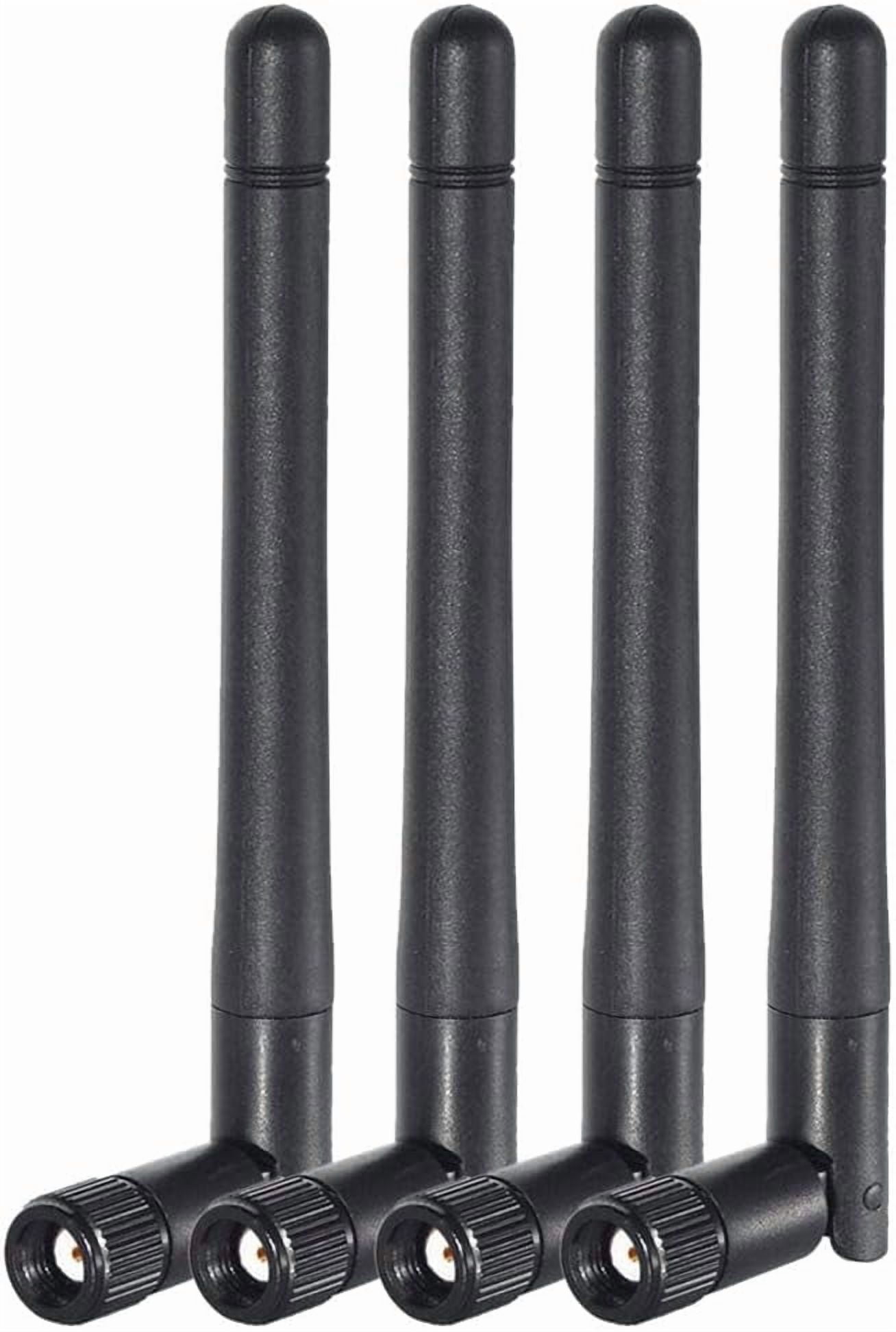 Dual Band WiFi 2.4GHz 5GHz 5.8GHz 3dBi MIMO RP-SMA Male Antenna (4-Pack ...