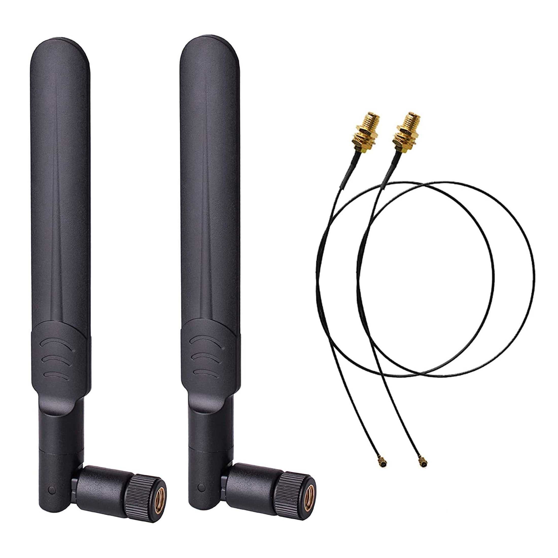 Dual Band WiFi Antenna Kit with U.FL to RP-SMA Pigtail Cables - Walmart.com