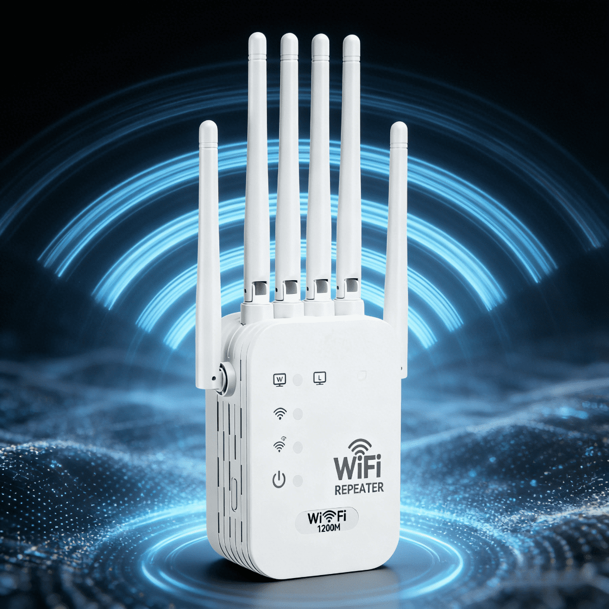 Dual Band WiFi Extender AC1200 with 6 Antennas – Long Range WiFi Signal ...