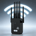 Dual Band WiFi Extender AC1200 with 6 Antennas – Long Range WiFi Signal ...