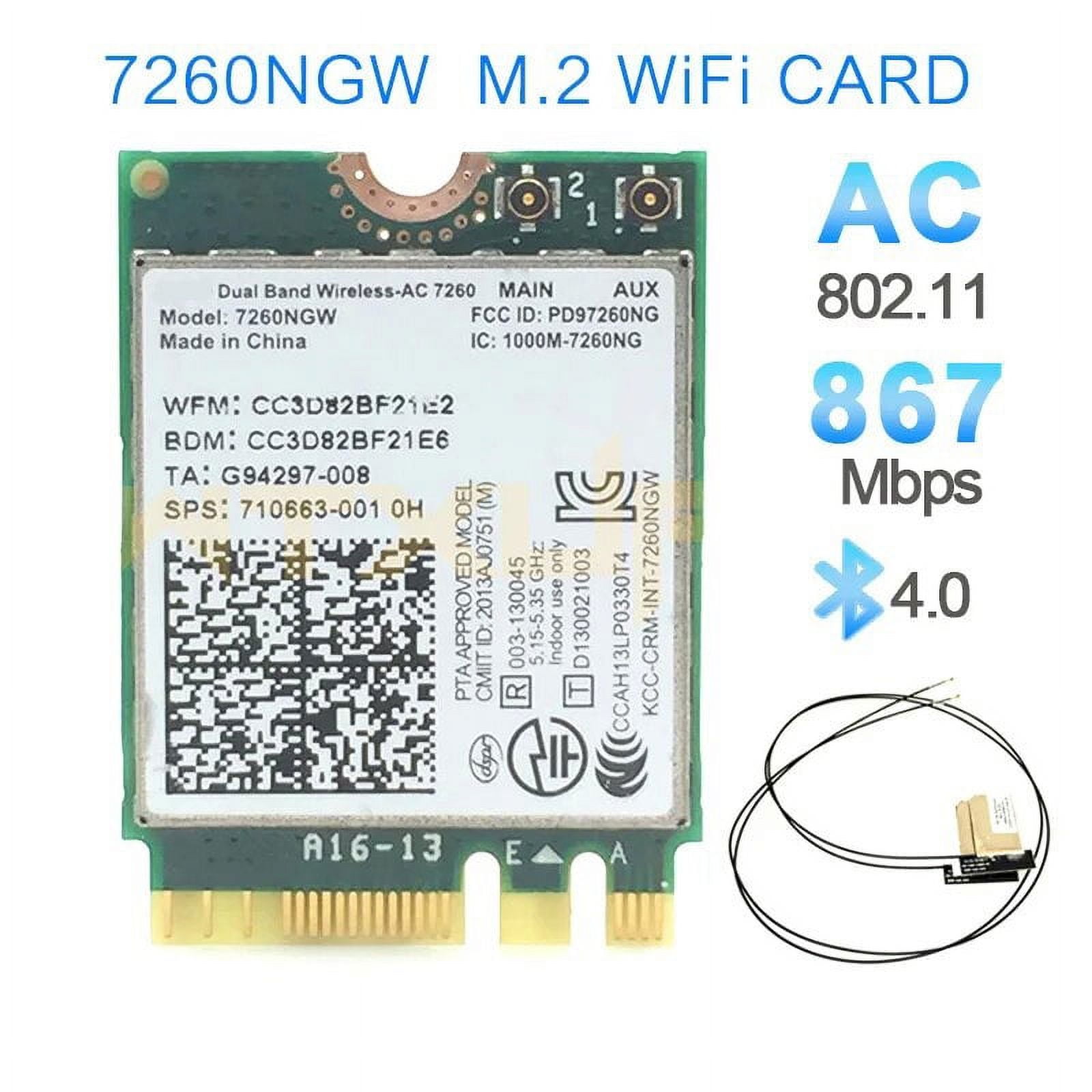Dual Band Wireless-AC 7260ngw 7260ac nillkin 867mbps BT4.0 WCDMA card support Asus/Acer/Dell ...