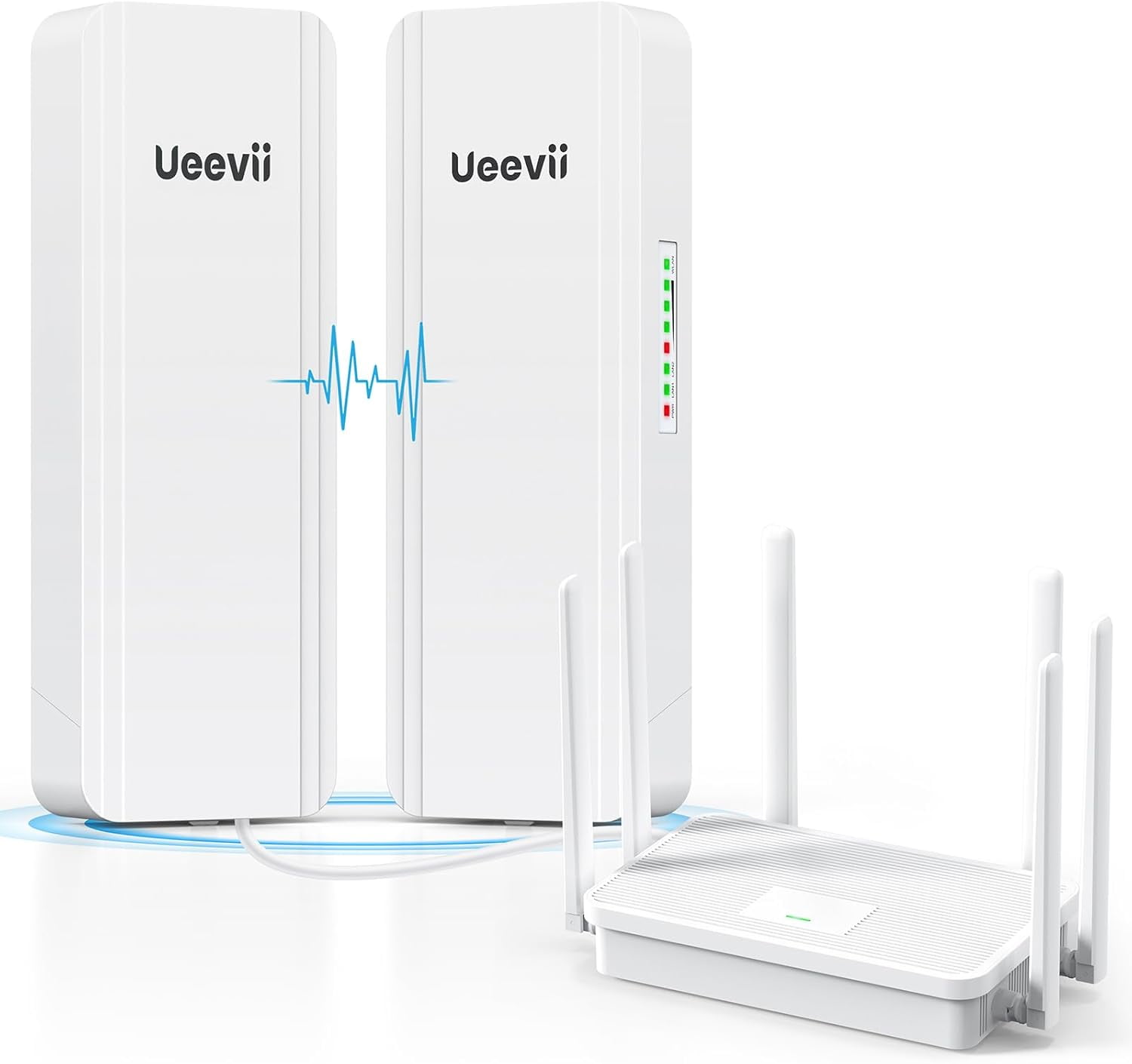 Dual-Band Wireless Bridge Router Kit | 2.4G 5.8G WiFi Bridge | 5KM ...