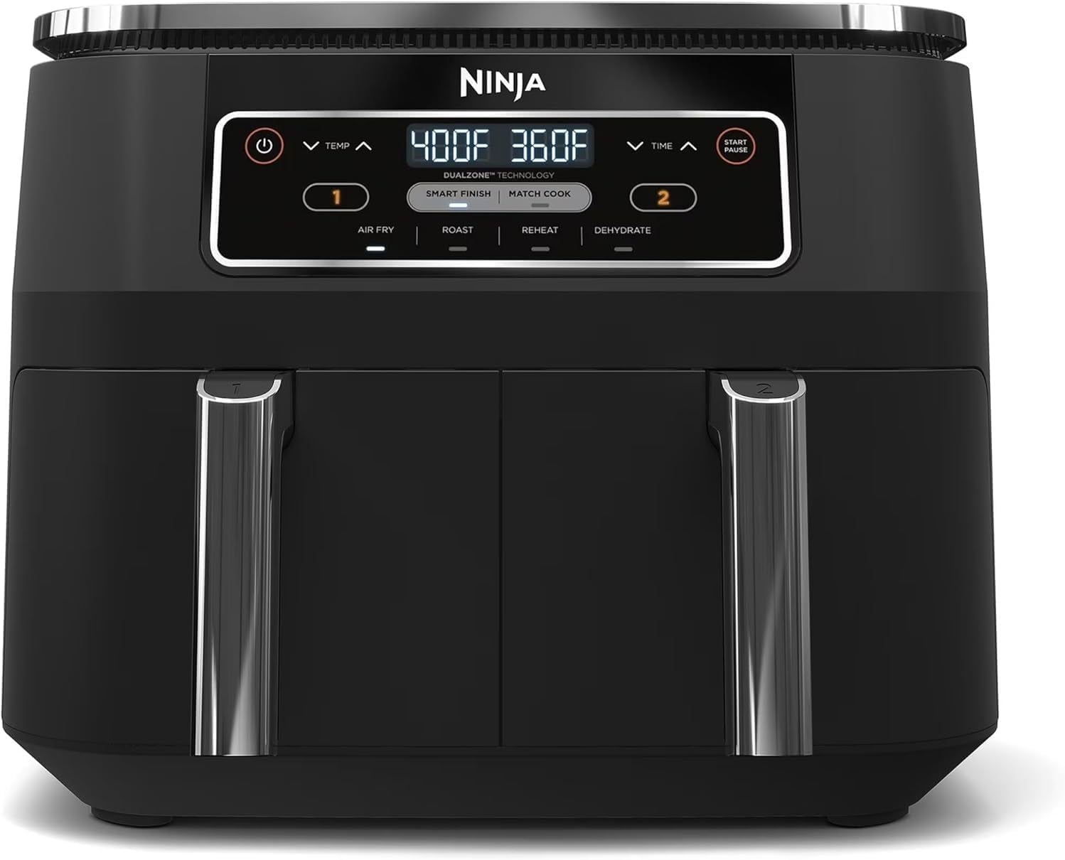 Dual Basket Air Fryer 8-Quart – Cook Two Foods at Once with DualZone ...
