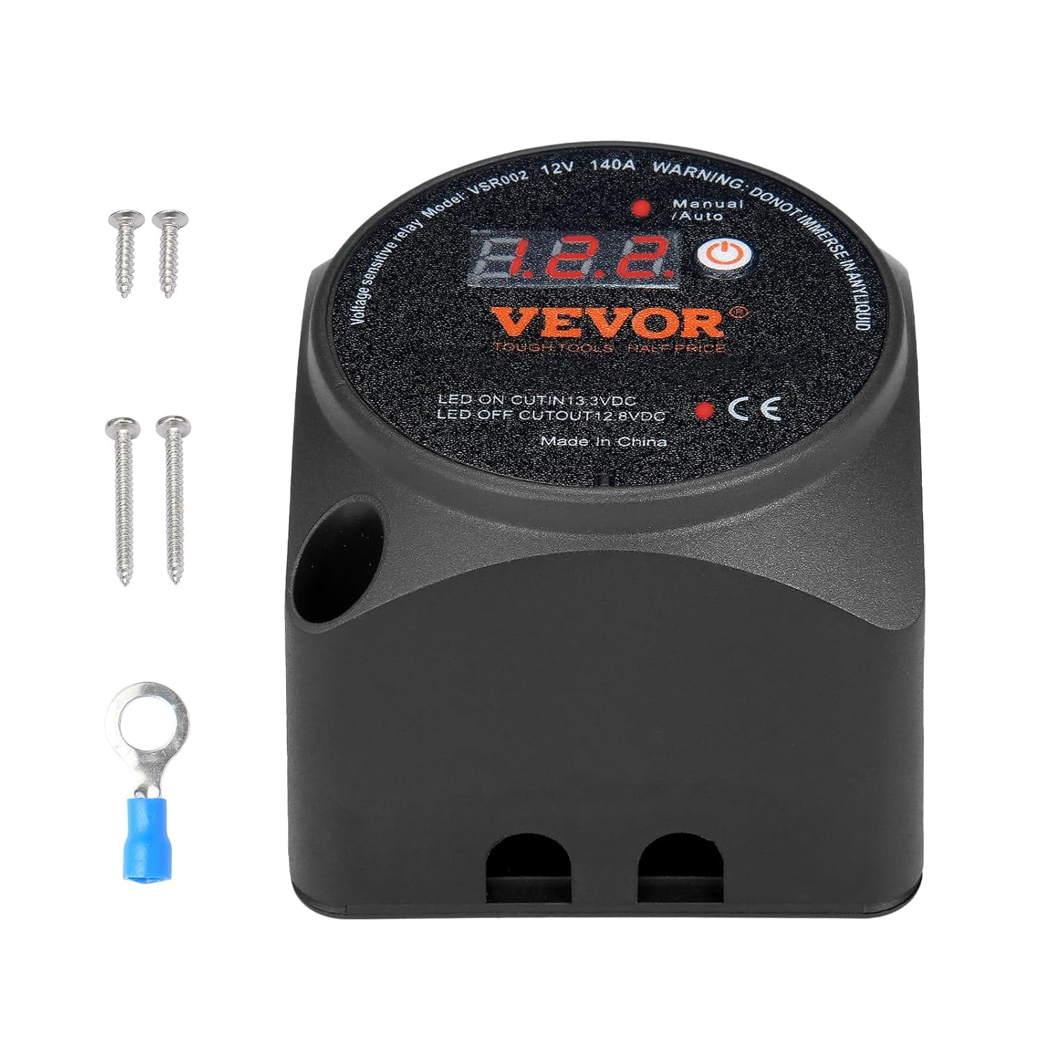 Dual Battery Isolator Kit, 12V 140Amp, Manual and Auto Modes VSR ...