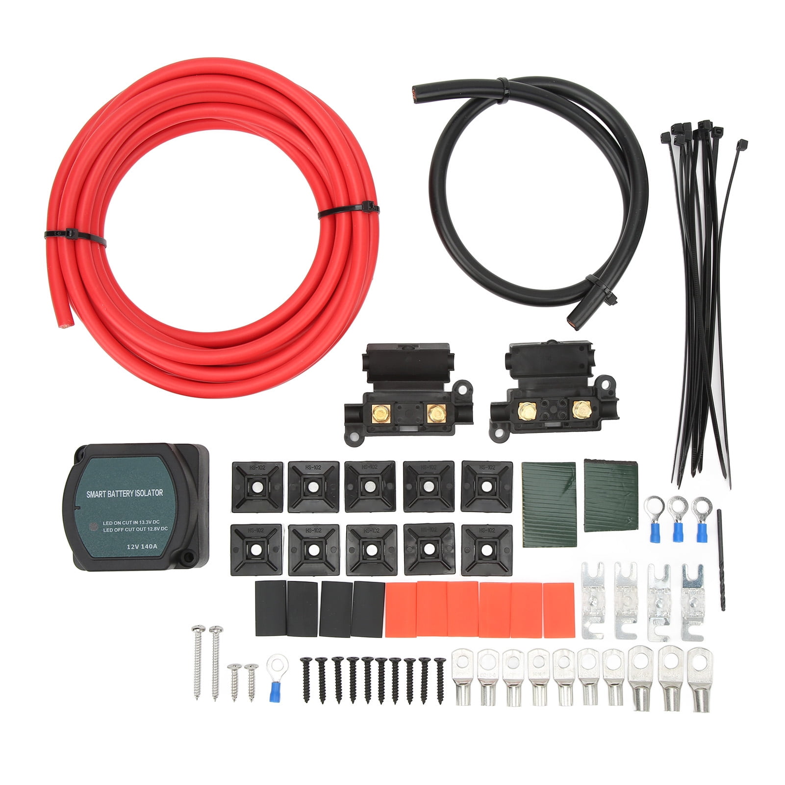 Dual Battery Isolator Kit 140Amp 12V VSR Voltage Sensitive Relay Manual ...