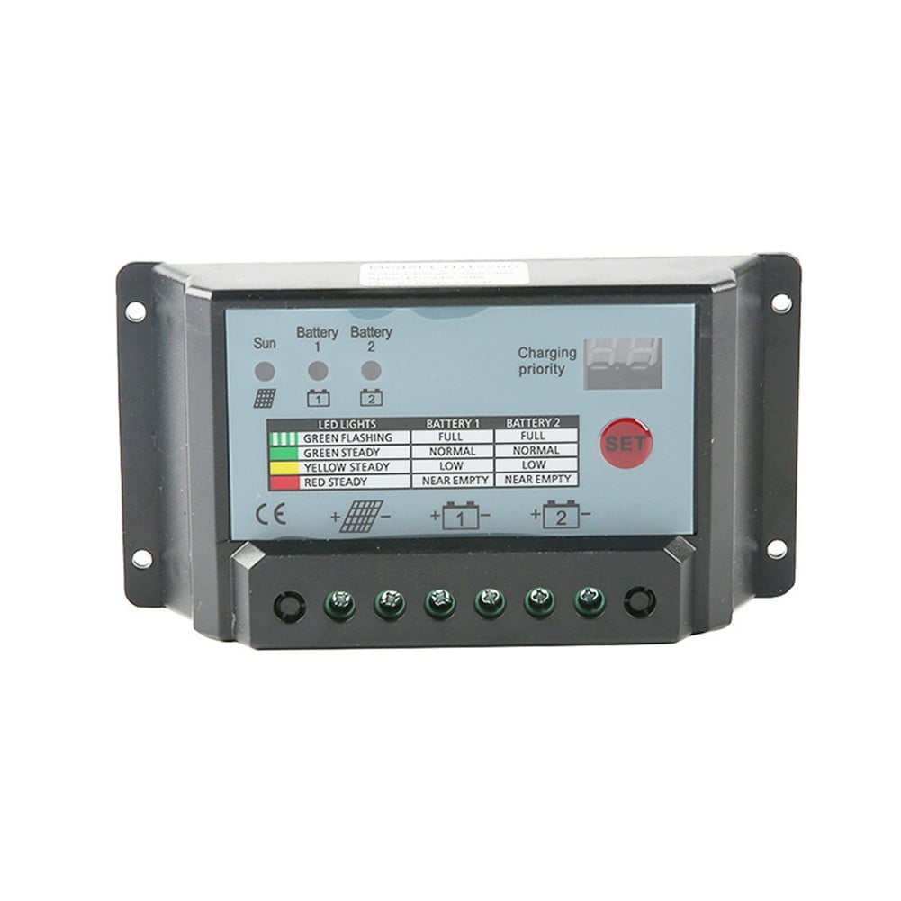 Dual-Battery Solar Charge Controller 10A /20A /30A Pwm 12V /24V With ...
